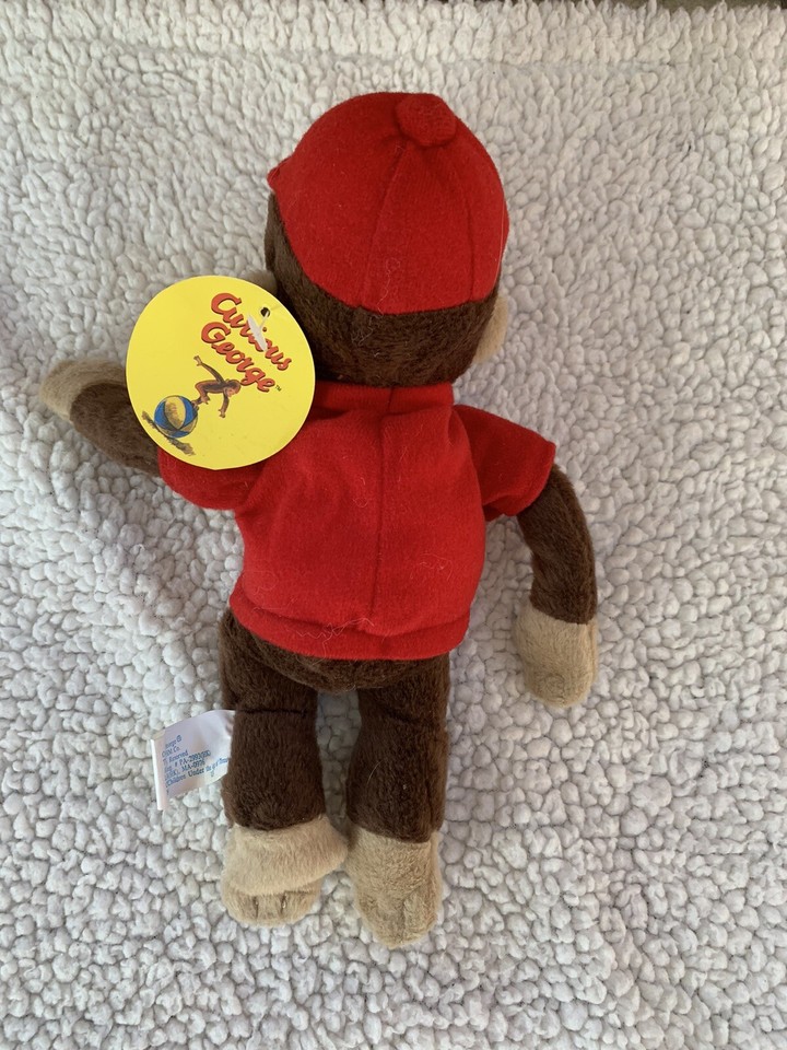 Curious George Plush Stuffed Animal Red Shirt and Hat | eBay