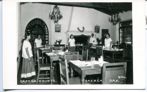 Mexico Oaxaca - Terrain Dîner Salle Old Véritable Photo Carte Postale ...