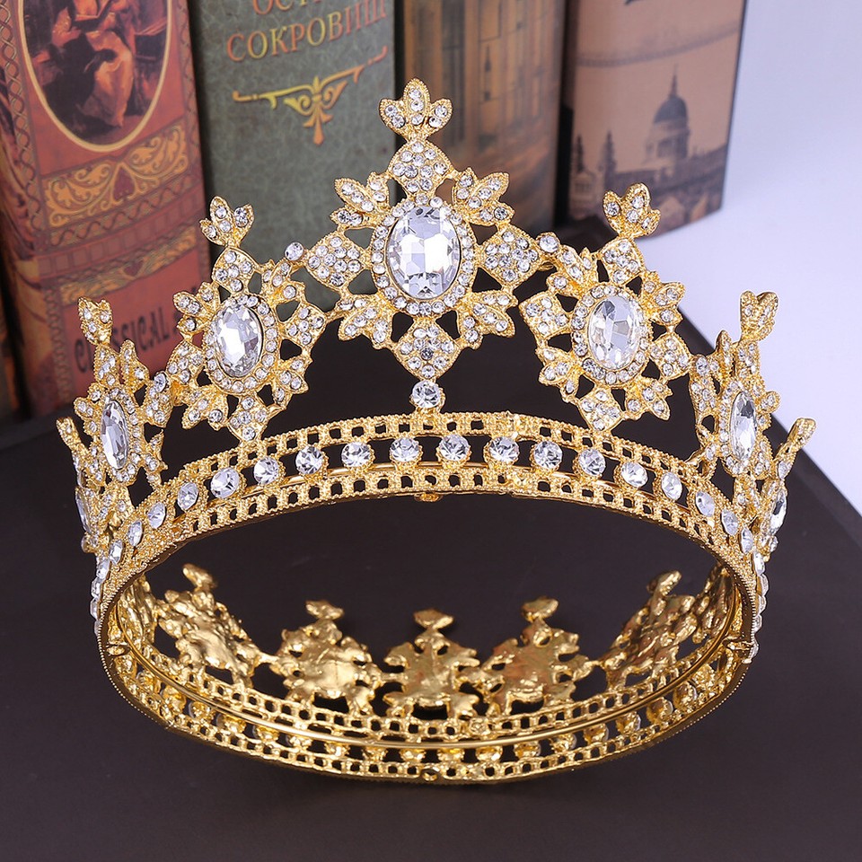 Luxury 5 Colors Crystal Queen Wedding Prom Party Pageant Tiara Crown ...