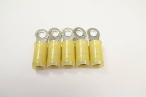 Lot of 5 324915 Amp Insulated Ring Terminal 300V 12-10 AWG #8 M4 PIDG ...