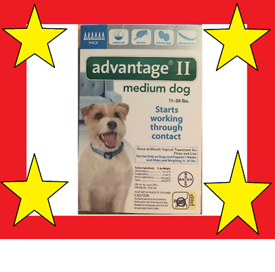 K9 Advantage II 11-20 Flea Lice Medicine for Medium Dogs Pack K-9 6 ...