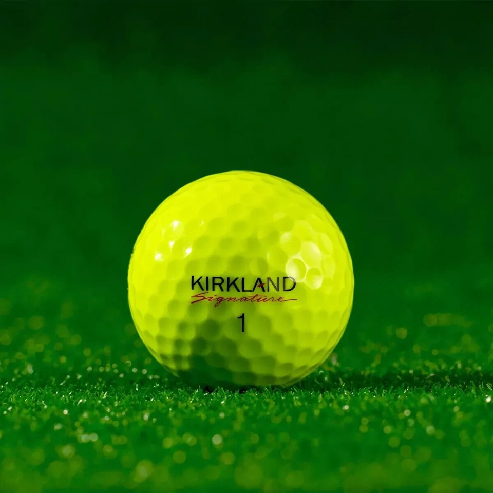 Kirkland Signature Golf Balls 24 Count Neon Yellow Urethane Cover - NEW ...