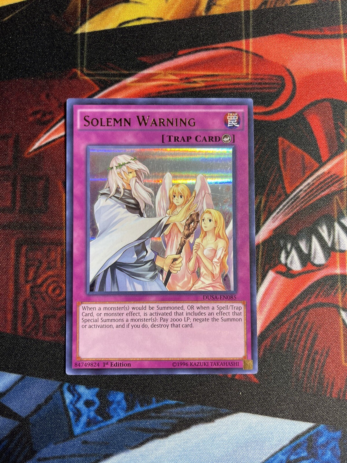 Yu-Gi-Oh! Solemn Warning DUSA-EN085 ** Ultra Rare | 1st Edition | NM ...