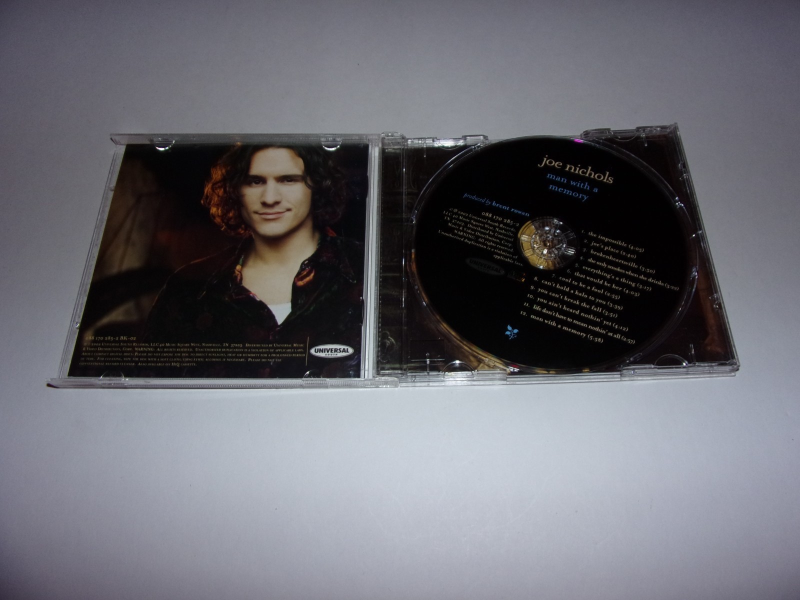 Man with a Memory by Joe Nichols (CD, Jul-2002, Universal Distribution ...