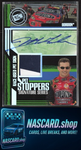 2005 Press Pass Trackside Jeff Gordon Pit Stoppers Autographs SAMPLE ...
