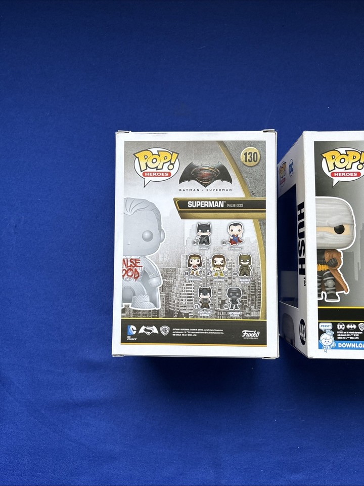 Funko Pop Heroes Batman Lot Of 3 - Hush, Superman (False God), The ...