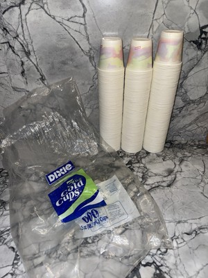Vintage Dixie Cups Aurora Pastel Watercolor 300+ Cups NEW 3 Ounce 90s ...