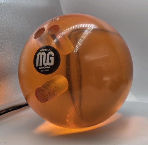 ️ULTRA RARE* 1970's MG MIKASA ACRYLIC TRANSPARENT ORANGE BOWLING BALL 4m-14942 | eBay UK