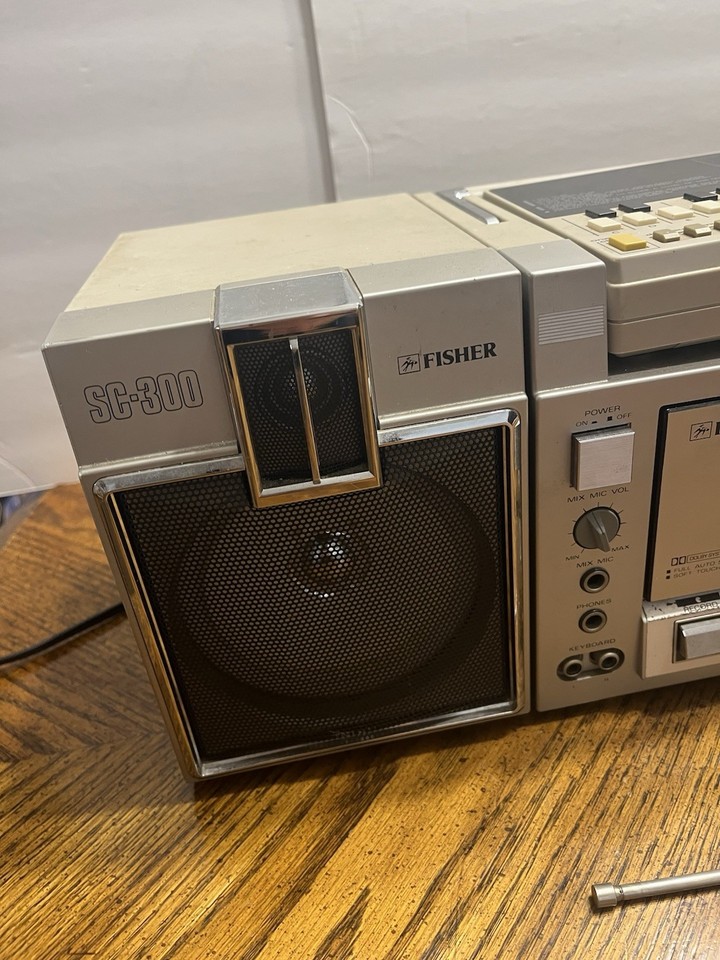 Vintage 1980s Rare Fisher SC-300 Boombox Keyboard Combo Rare See ...