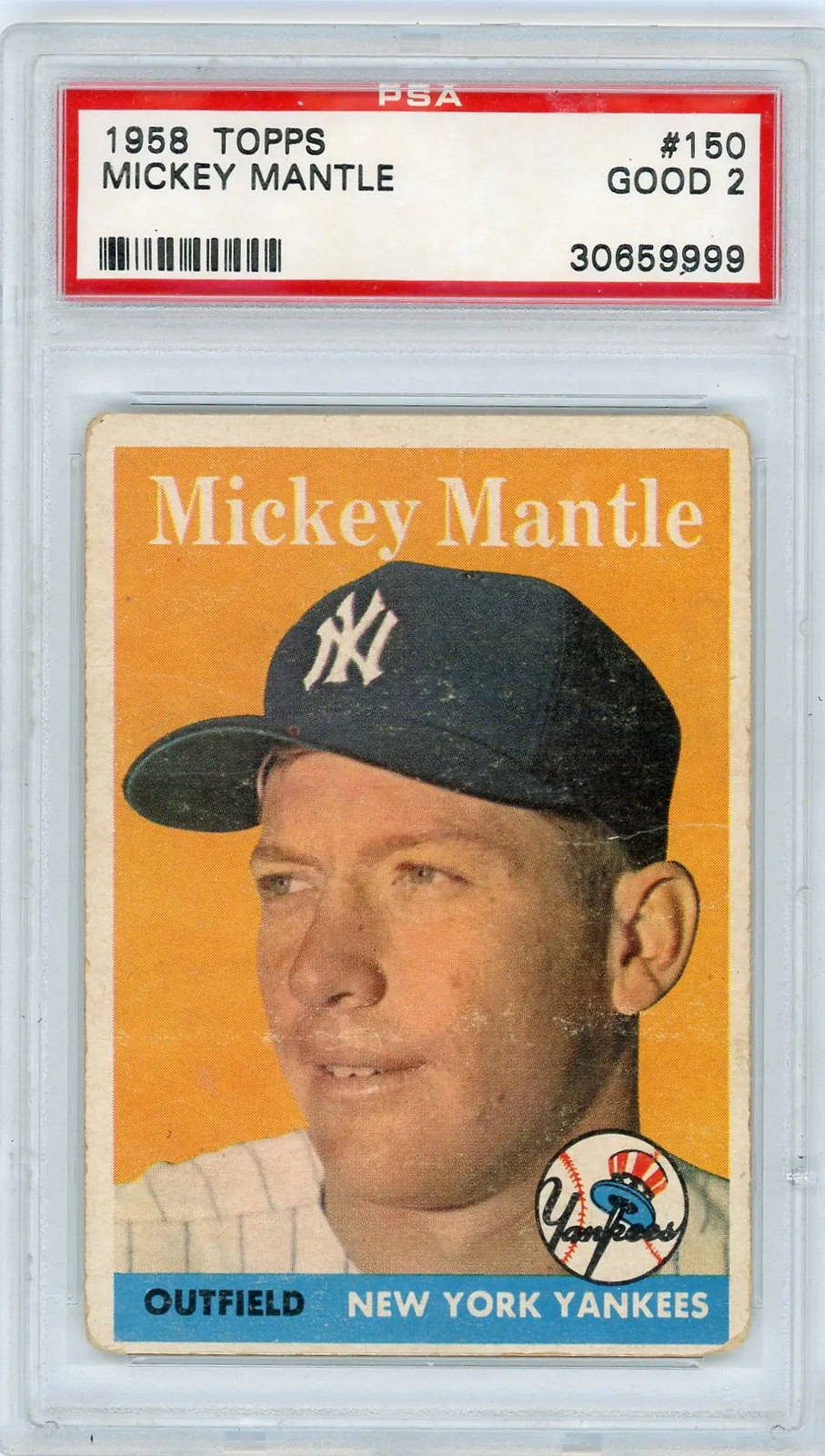1958 Topps Mickey Mantle #150 PSA 2 | eBay