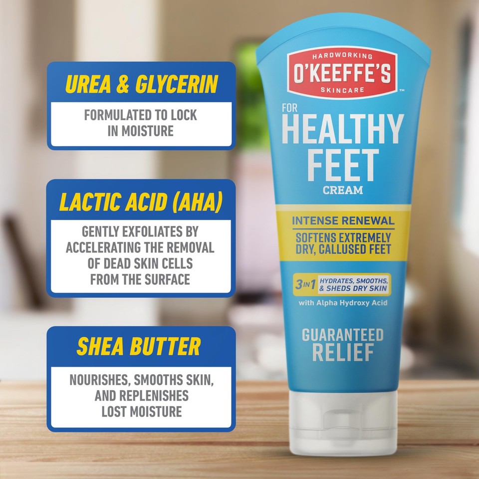 for Healthy Feet Intense Renewal Cream with Urea & Alpha Hydroxy Acid ...