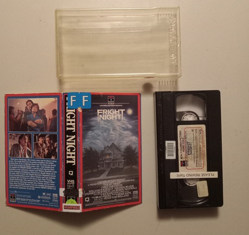 Fright Night VHS Rare Red Border tested working 1985 Horror Movie ...