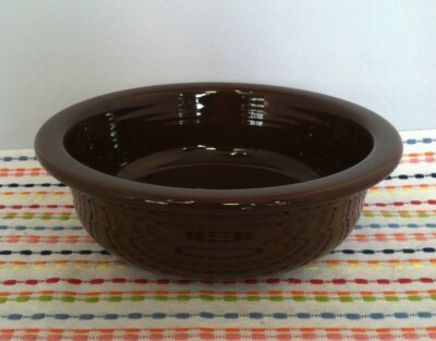 Fiestaware Chocolate Large Bowl Fiesta Retired Brown 40 oz Serving Bowl ...