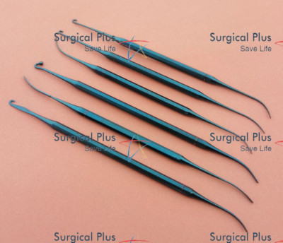 Phlebectomy Varady Extractors & Skin Hooks Blue Titanium Coated Plastic ...