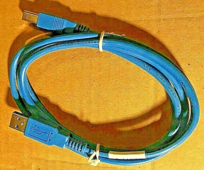 E166160 USB Cable Line Tech Style 2725 USB 4.0 Cable AWM 2725 5 ft a/b ...