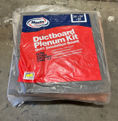 OEM Master Flow Duct Board Plenum R6.0 Pre-Cut Design 24 in. x 24 in. x ...
