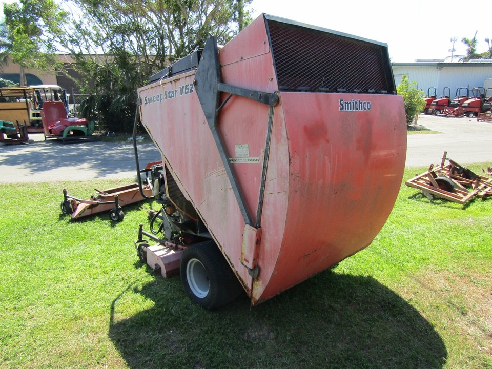 V-62 Smithco Lawn Leaf - Debris Vacuum 62" Rubber Finger Raking Head 25 ...