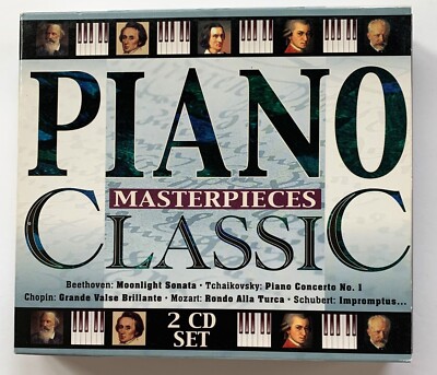 PIANO CLASSIC MASTERPIECES 2 CD SET Many Various Artists CLASSICAL ...