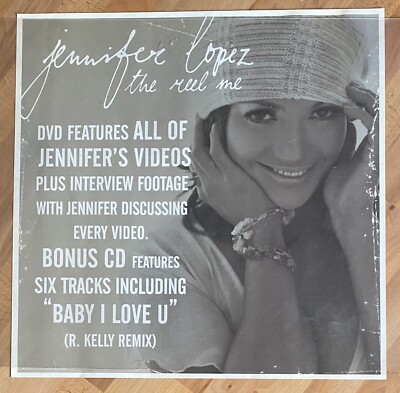 Jennifer Lopez The Reel Me (DVD) Promotional Poster (2003) 24 X 24 | eBay