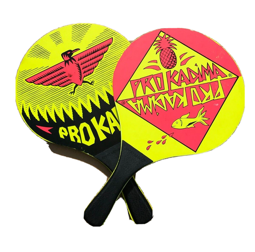 Pro Kadima Paddle Wood Beach Game Sport Design Set S90823 | eBay