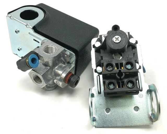 2 Stage Air Compressor Pressure Switch 135 on -175 PSI off 4 Port 120 / ...