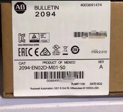 New Allen-Bradley 2094-EN02D-M01-S0 Kinetix 6200/6500 Axis Module ...