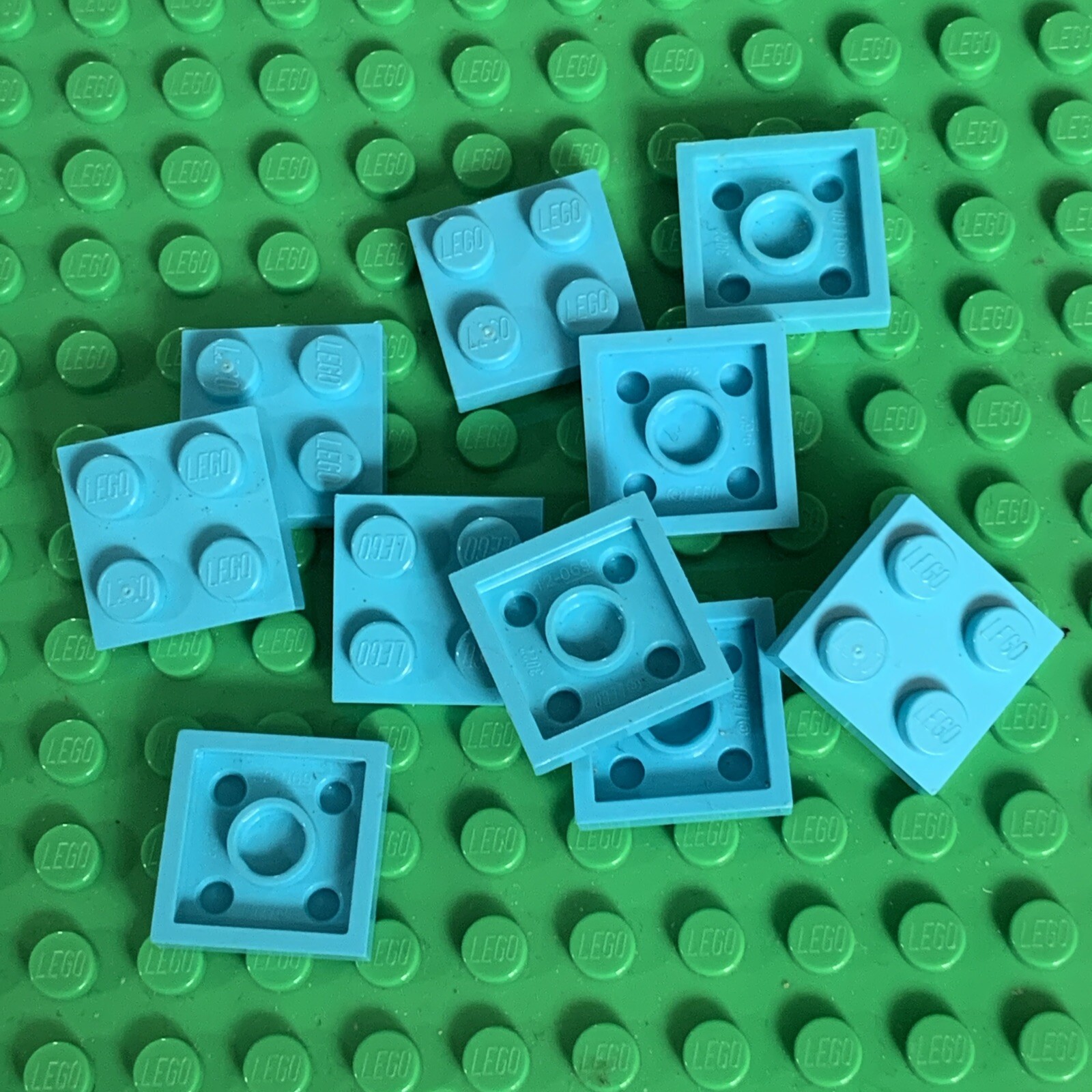 Lego 3022 Turquoise 2x2 Plate X10 Pieces | eBay UK