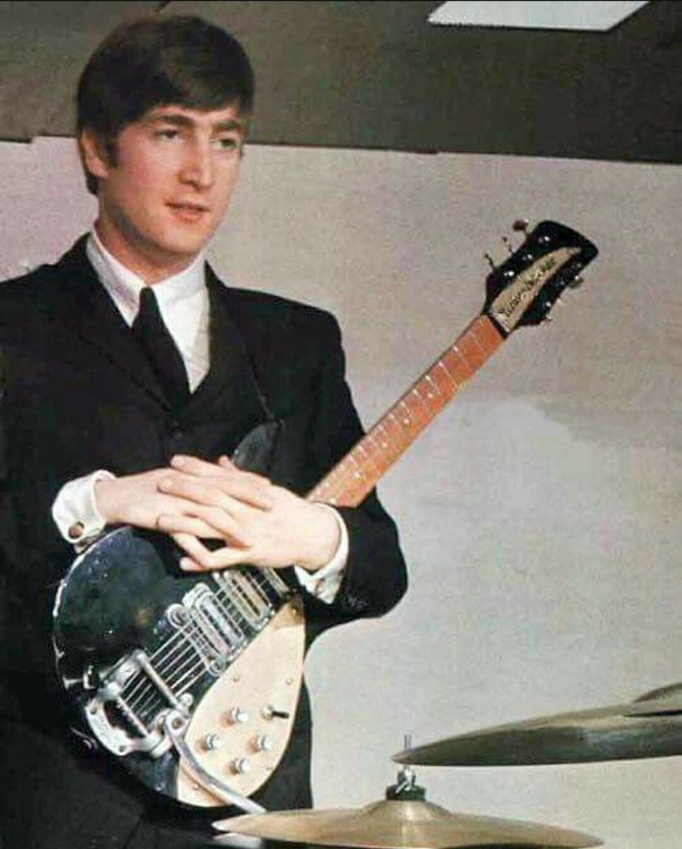 John Lennon Playing Rickenbacker
