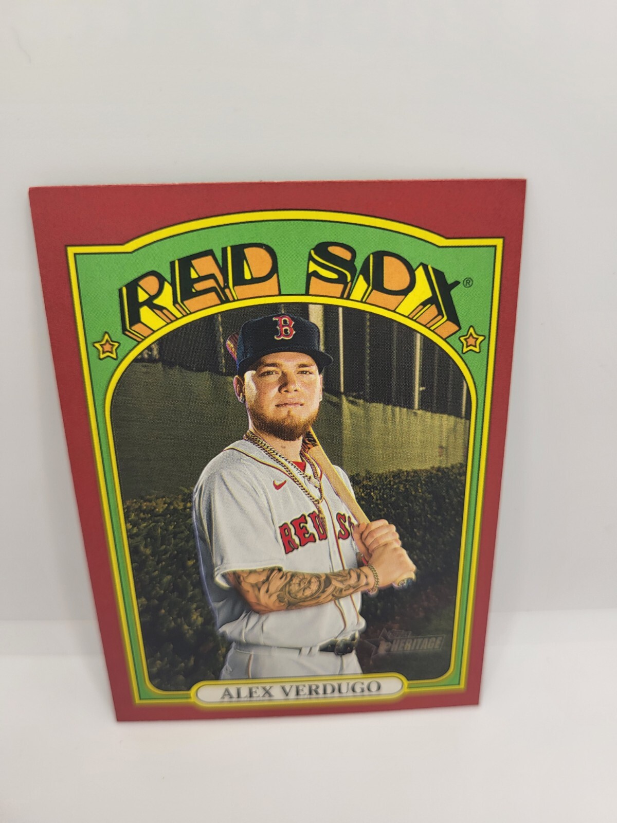 2021 Topps Heritage Alex Verdugo Red Border Target Exclusive Boston Red ...