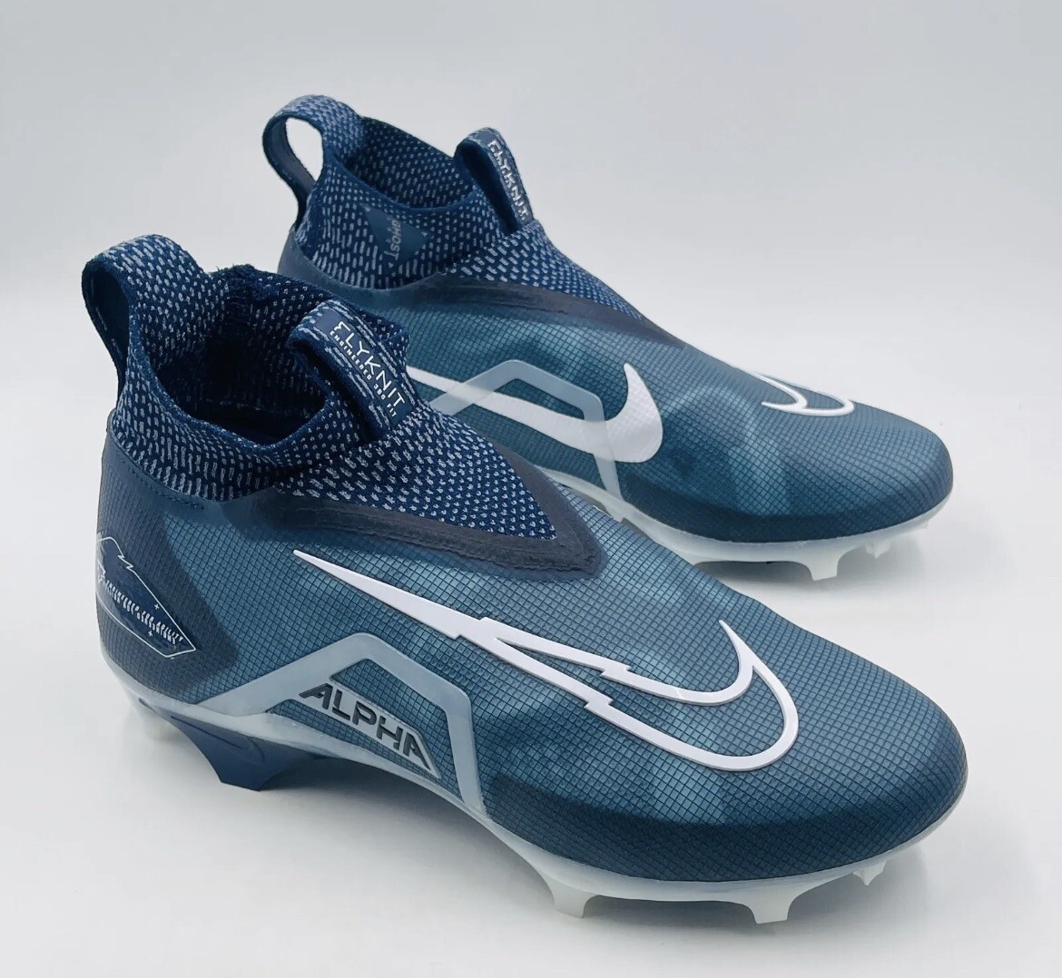 NEW Nike Alpha Menace Elite 3 US Mens 10.5 Navy Football Cleats RARE ...