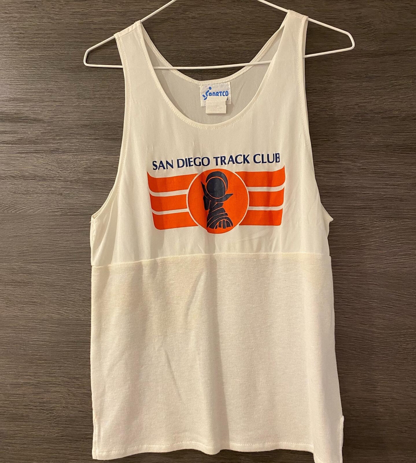 San Diego Track Club Vintage Running Singlet Marathon - Gem