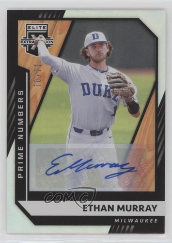 2021 Panini Elite Extra Edition - Prime Numbers B Signatures #147 Ethan ...