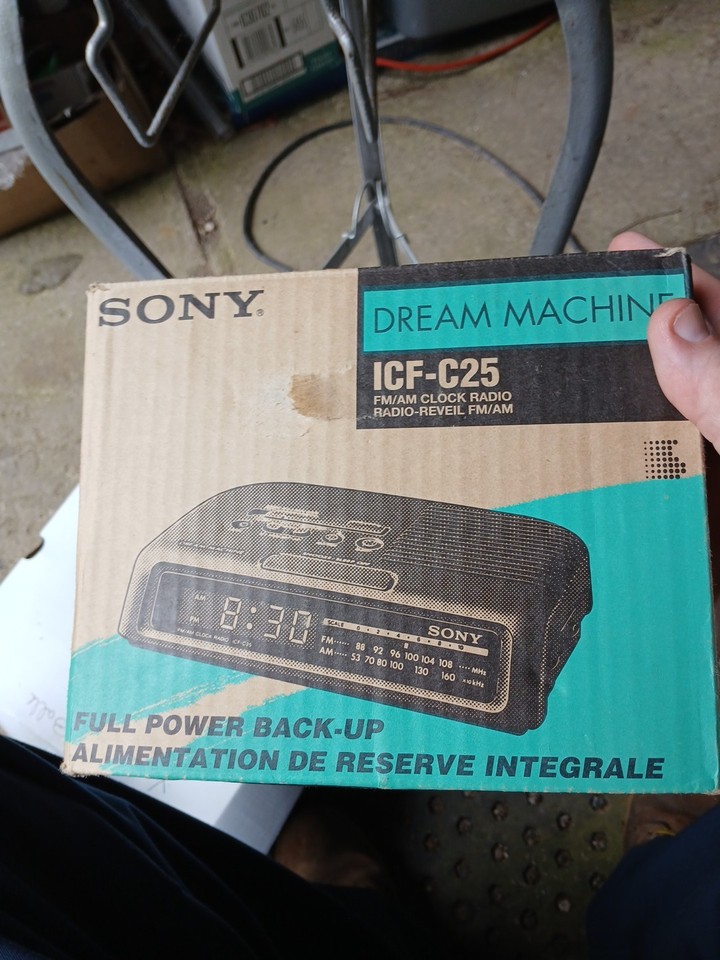 Sony Dream Machine Clock Radio FM/AM,Alarm Clock. ICF-C25-Tested | eBay
