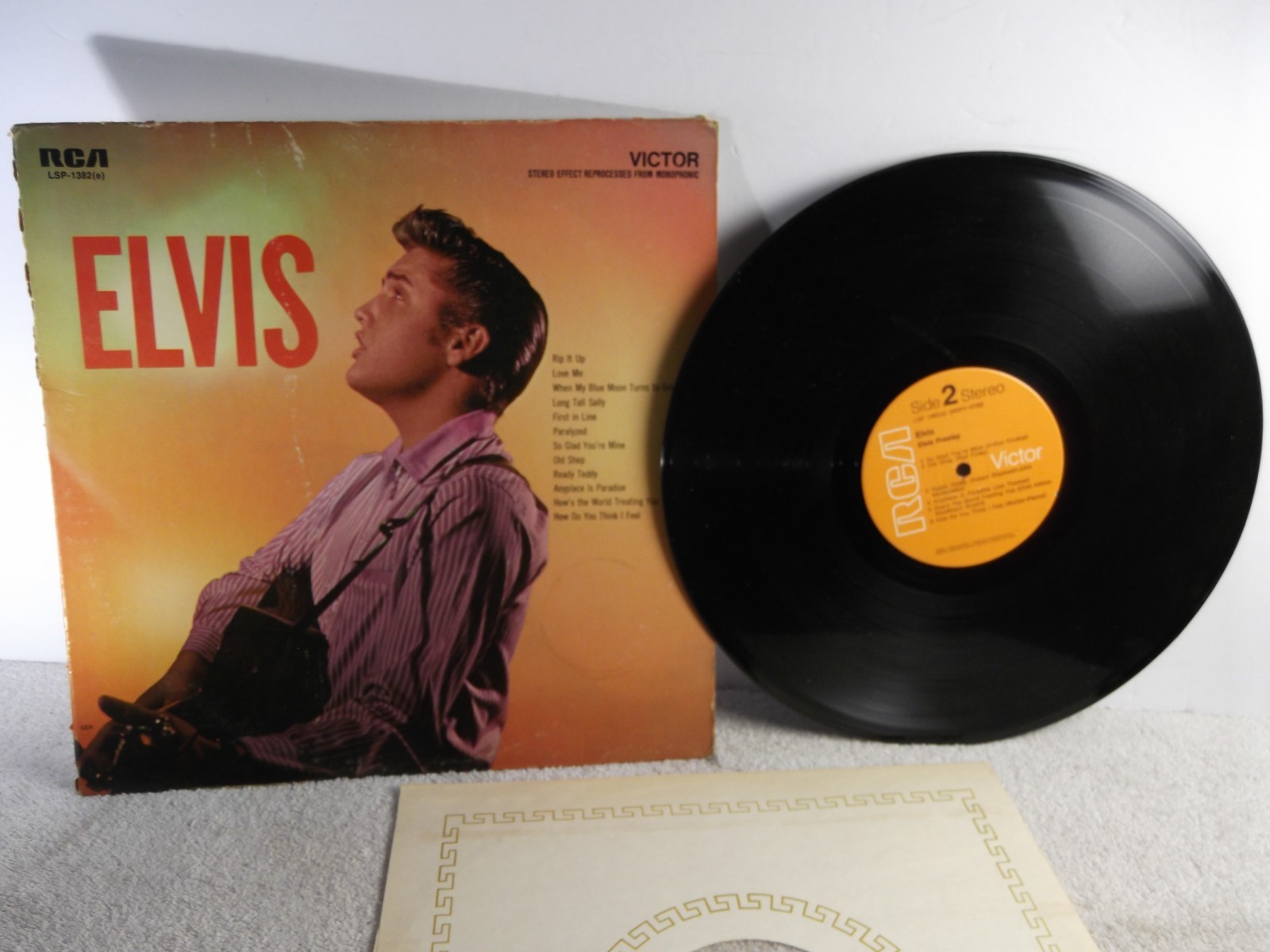 Elvis Presley-Elvis RCA- LSP-1382 (e) orange labels | eBay
