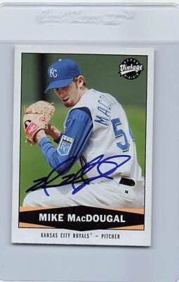 2004 UD Vintage #198 Mike MacDougal Royals Signed Auto *G9815 | eBay