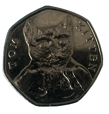 Tom Kitten 50p FIFTY PENCE 2017 COIN in uncirculated condition. RARE ...