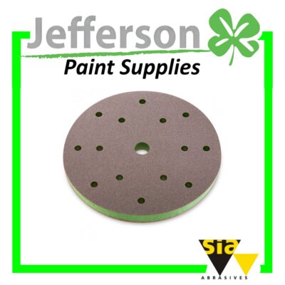 SIA 7983 150mm 6" Sanding Sponge Flex 15 Hole Pads Green Super Fine ...
