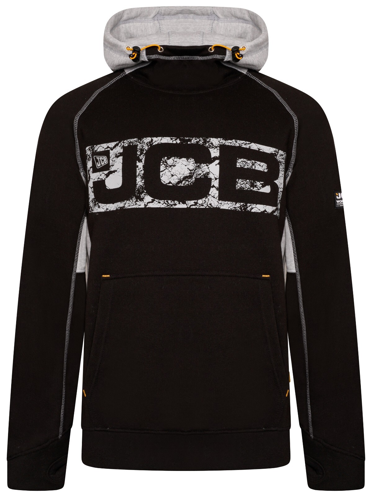 JCB Hoodie - JCB Black Two Tone Work Hoody - Stunning Grey & Black ...