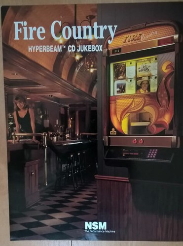 NSM CD Fire Country / Fire Bird Wallbox Jukebox Sales Brochure / Flyer ...