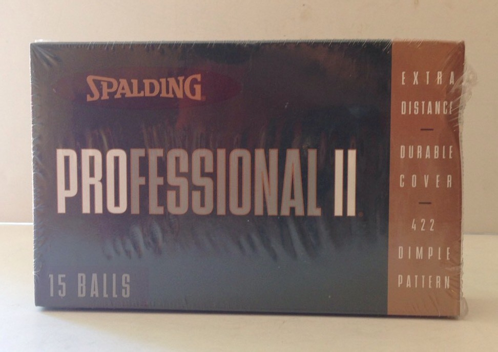 NEW Box Set Of 15 Spalding Professional II Golf Balls Extra Distance ...