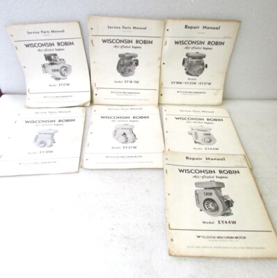 *CHOICE* Vintage Wisconsin Robin Engine Service Parts Repair Manuals ...