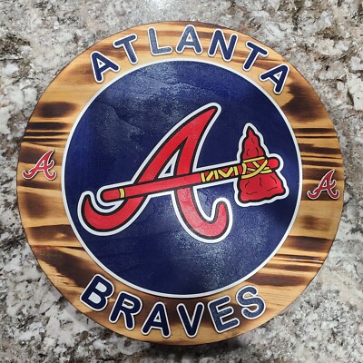 15" Handmade Atlanta Braves Wall Sign | eBay