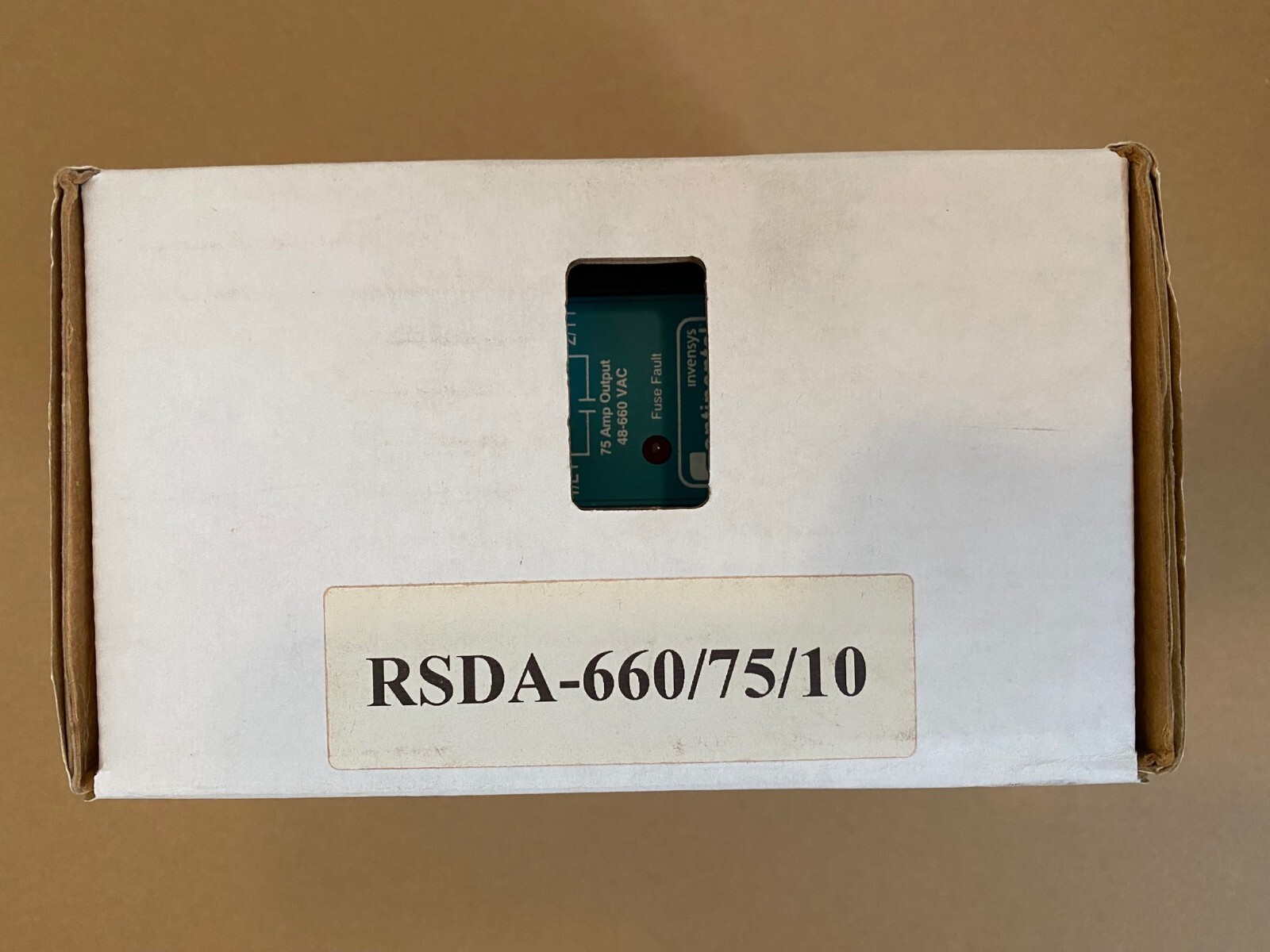 Invensys Continental Solid State Relay RSDA-660/75/10 (New in Factory ...