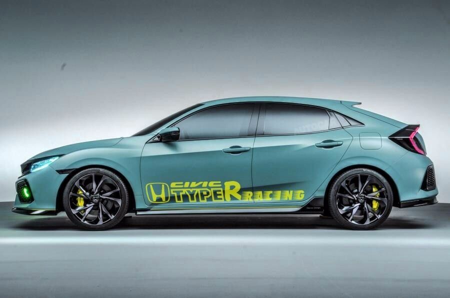 Multiple Color Car Graphics Fit for Civic Type R Racing Vinyl Decal ...