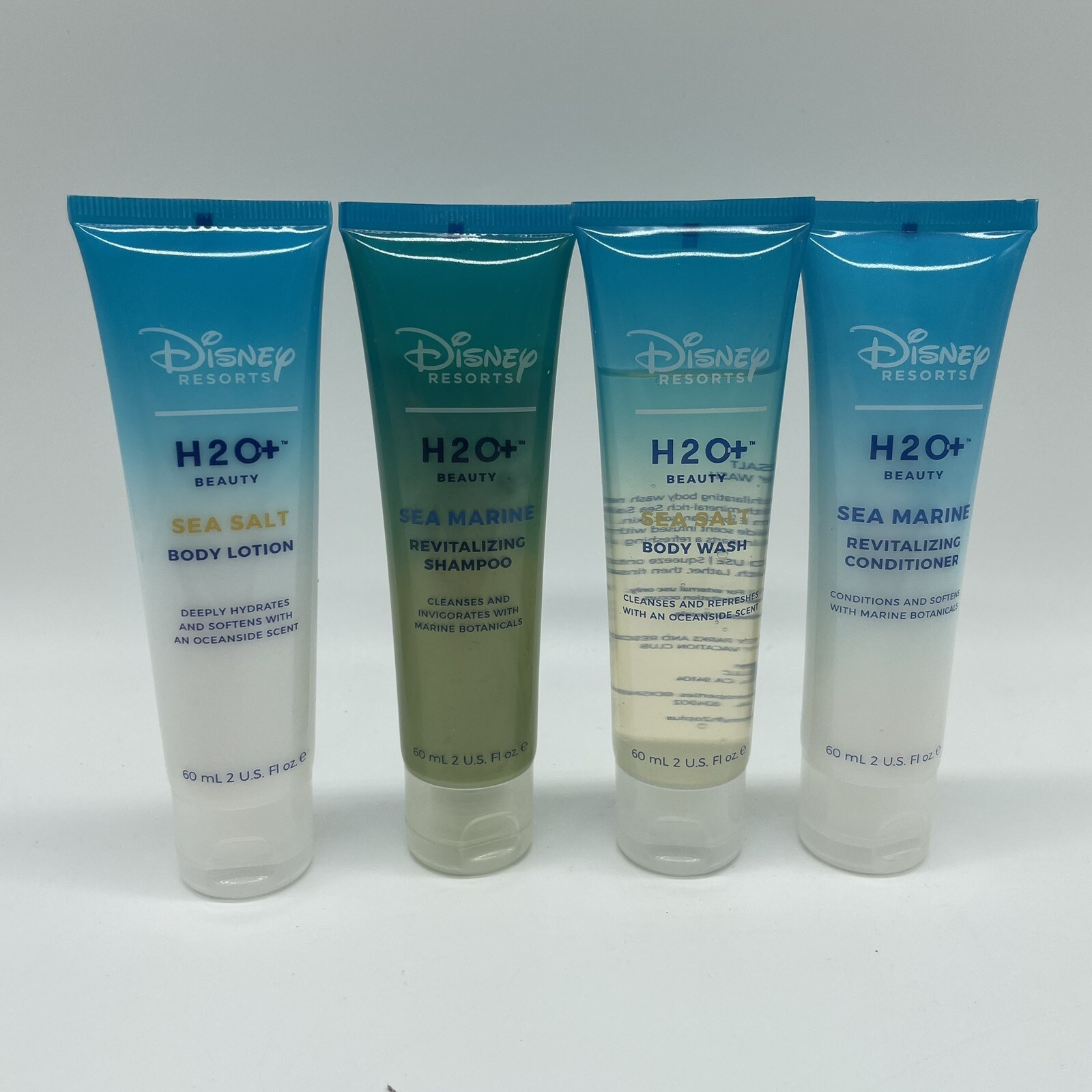Disney Resorts Set Of 4 H20+ SeaSalt Shampoo, Conditioner, Body Wash ...