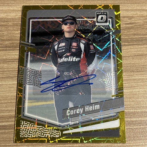 2024 Panini Donruss NASCAR -Optic Gold Signatures #62 Corey Heim /10 ...