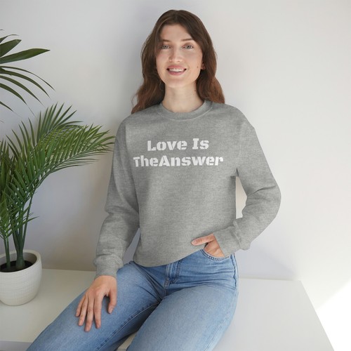 "Love Is The Answer" Unisex Heavy Blend™ Crewneck Sweatshirt | eBay