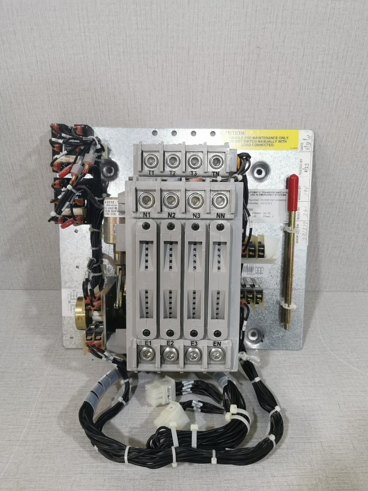 GE ZENITH CONTROLS ZS2SB01041-95N602X AUTOMATIC TRANSFER SWITCH 100 AMP ...