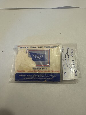 1970 Kemper Open Golf Tournament Ball Marker and Tee Set | eBay