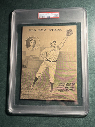1909 Boston Sunday Post Harry Hooper PSA Authentic Altered Red Sox ...